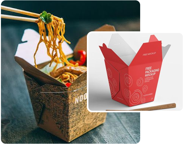 Custom Noodle Boxes | Free 3D Sample | Free Shipping | No MOQs Custom Noodle Boxes | Free 3D Sample | Free Shipping | No MOQs